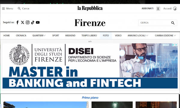 Master in Banca, Borsa e Finanza | UniFI | UniFI